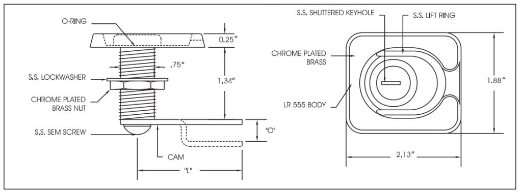 LR500 Locking Lift Ring with 2 inch Long Straight Cam - Sarasota ...